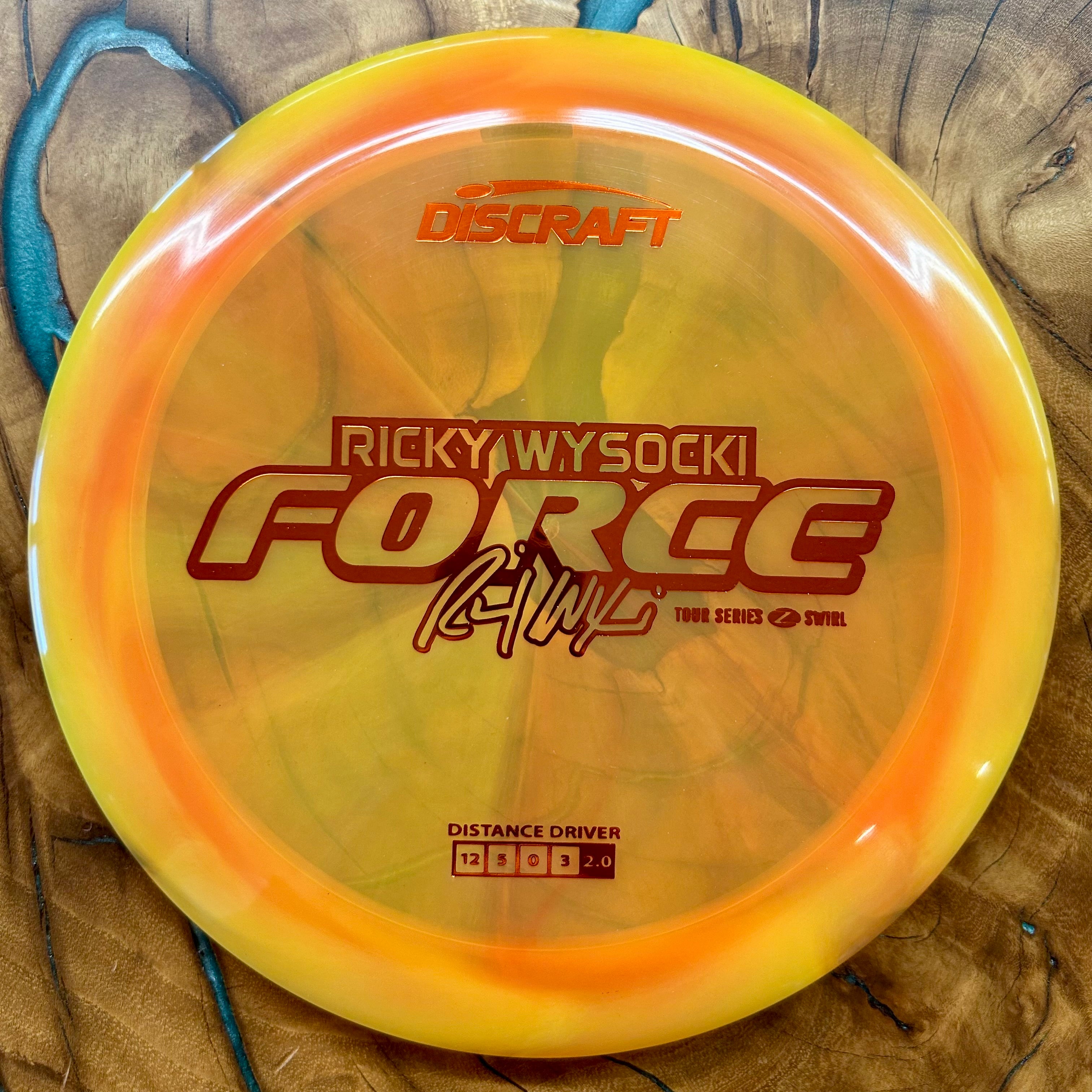 Discraft Z Swirl Force - 2025 Ricky Wysocki Tour Series – ADK Discs